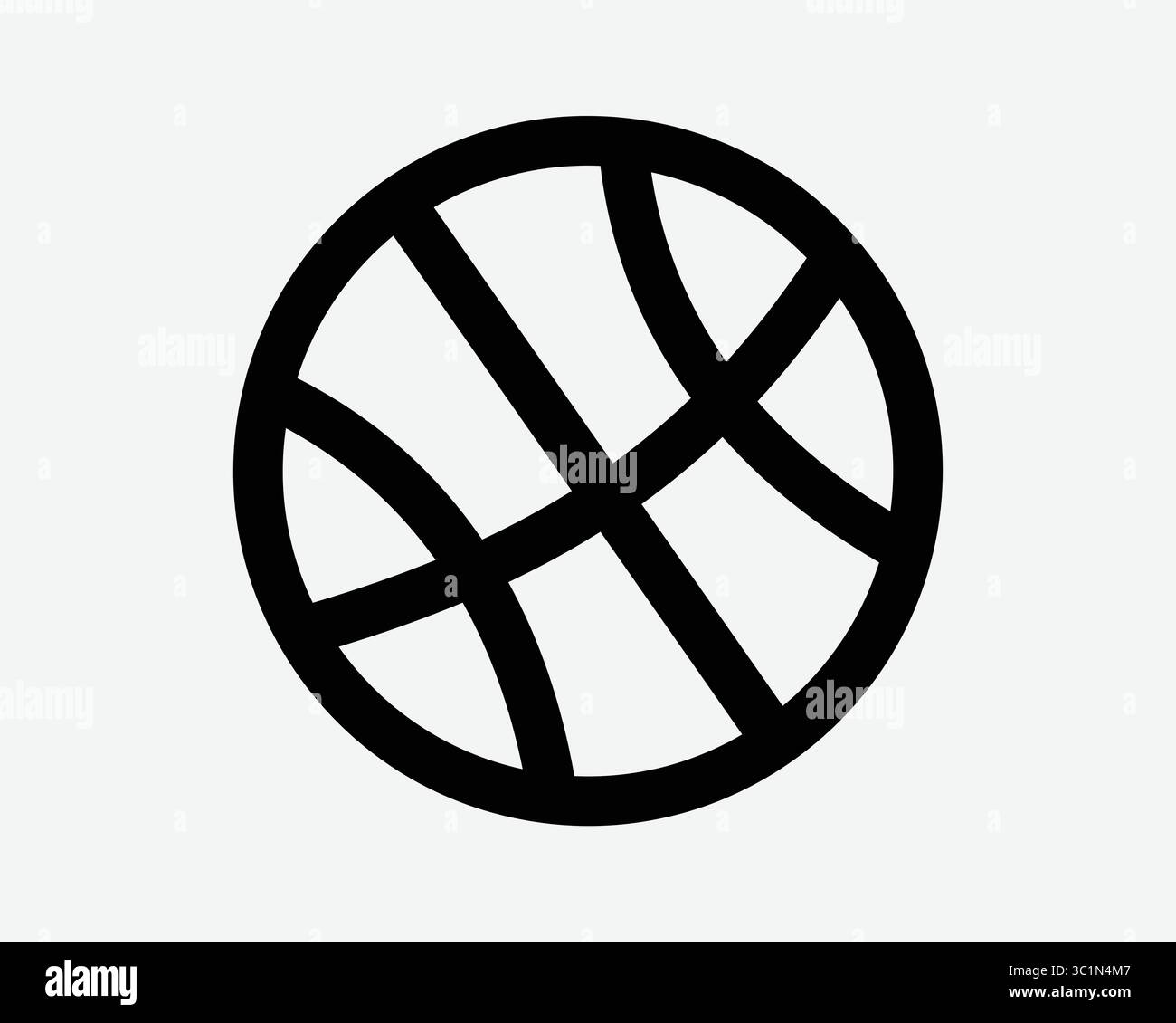 Basketball Line Icon Shape Basket Ball Shape Outline Frame Sports Sport ...