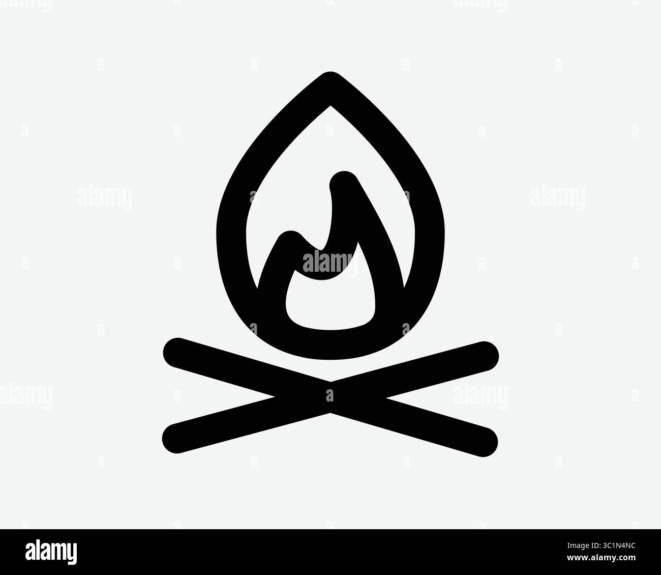 Log wood burning stove Stock Vector Images - Alamy