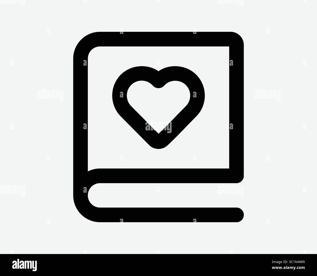 Book heart bookmark Black and White Stock Photos & Images - Alamy