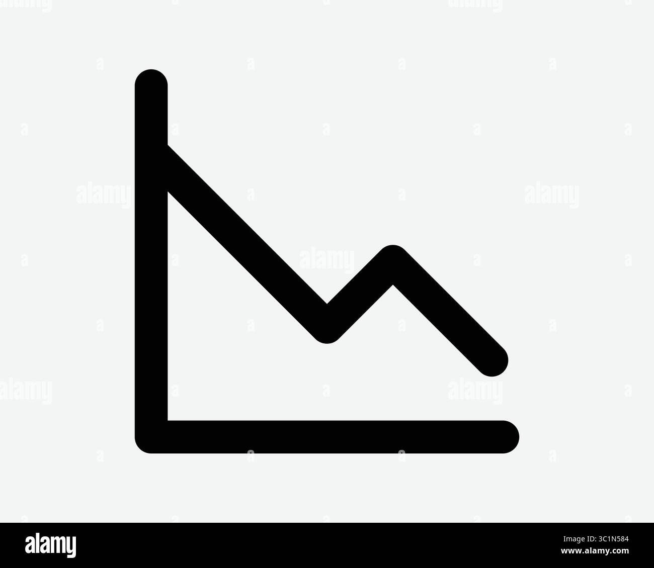 Decrease graphic bar chart Stock Vector Images - Alamy