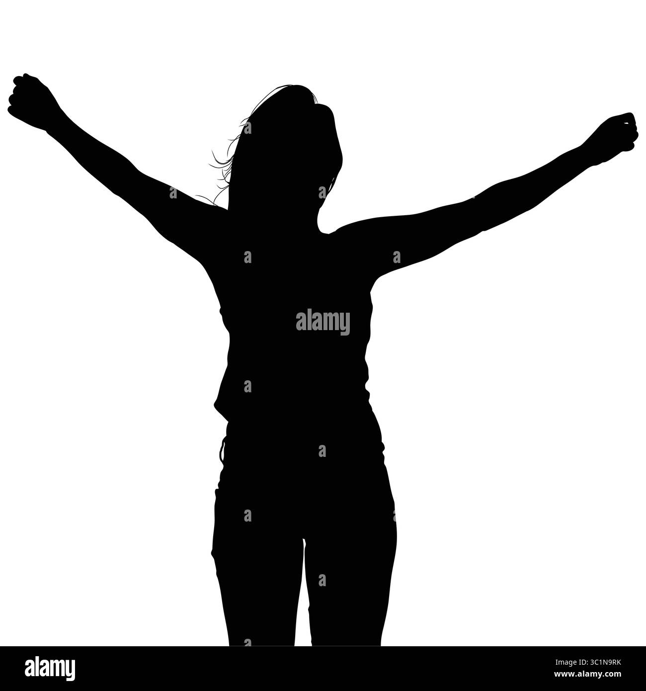 Open arm pose Stock Vector Images - Alamy
