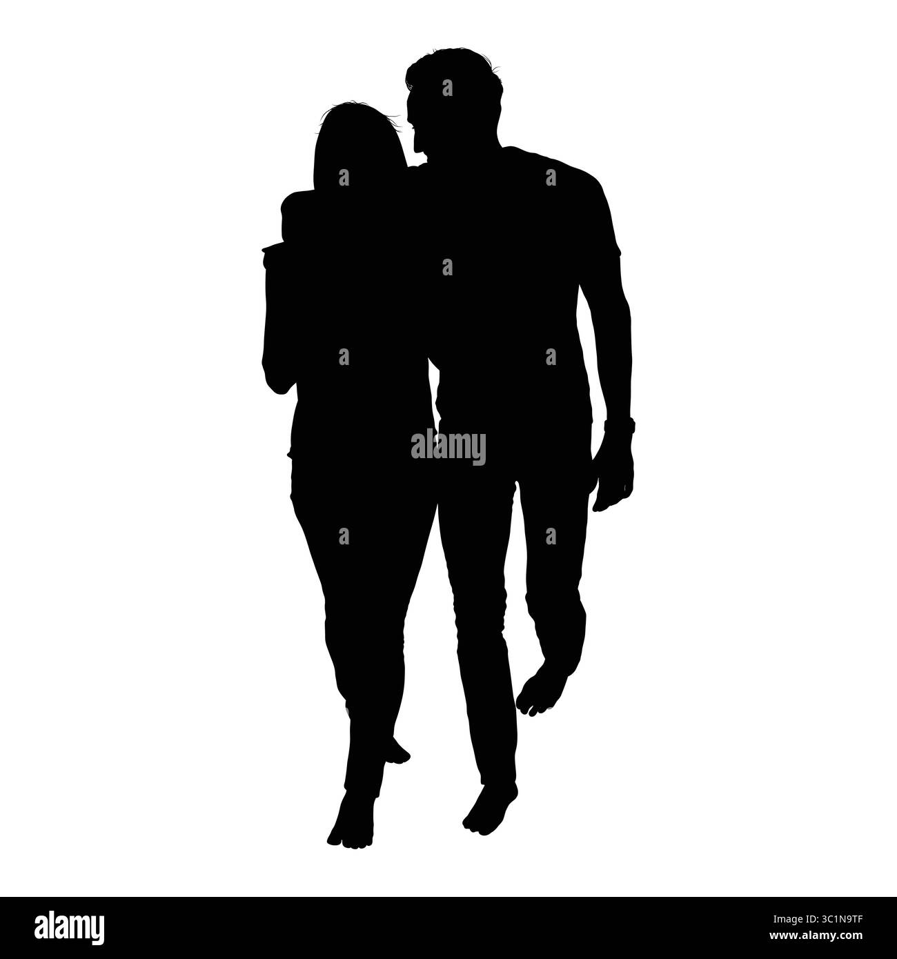 Illustration drawing design walking Black and White Stock Photos ...