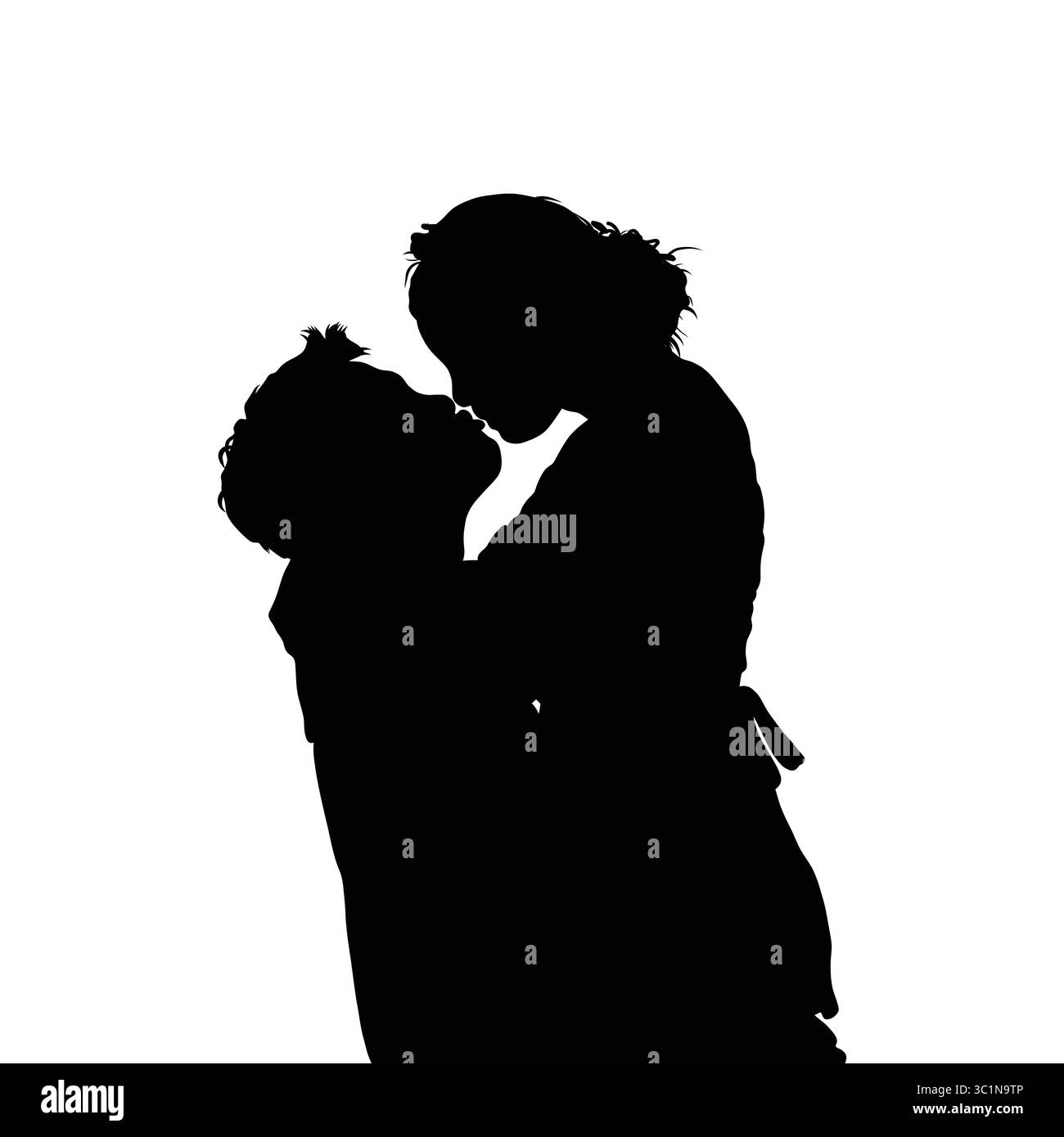 Embracing bonding Stock Vector Images - Alamy