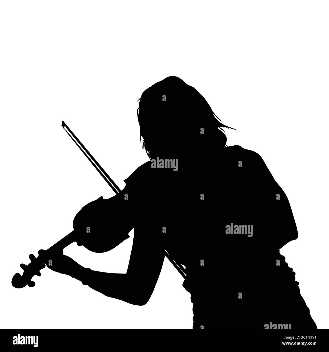 Outline white silhouette bow Stock Vector Images - Alamy