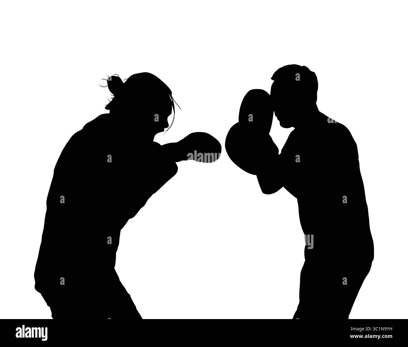 Sparring Stock Vector Images - Alamy