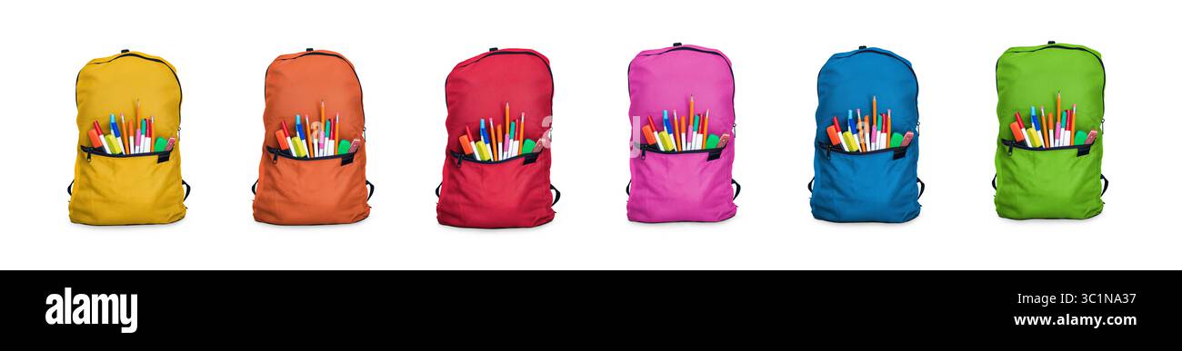 Backpack and pens hi-res stock photography and images - Alamy