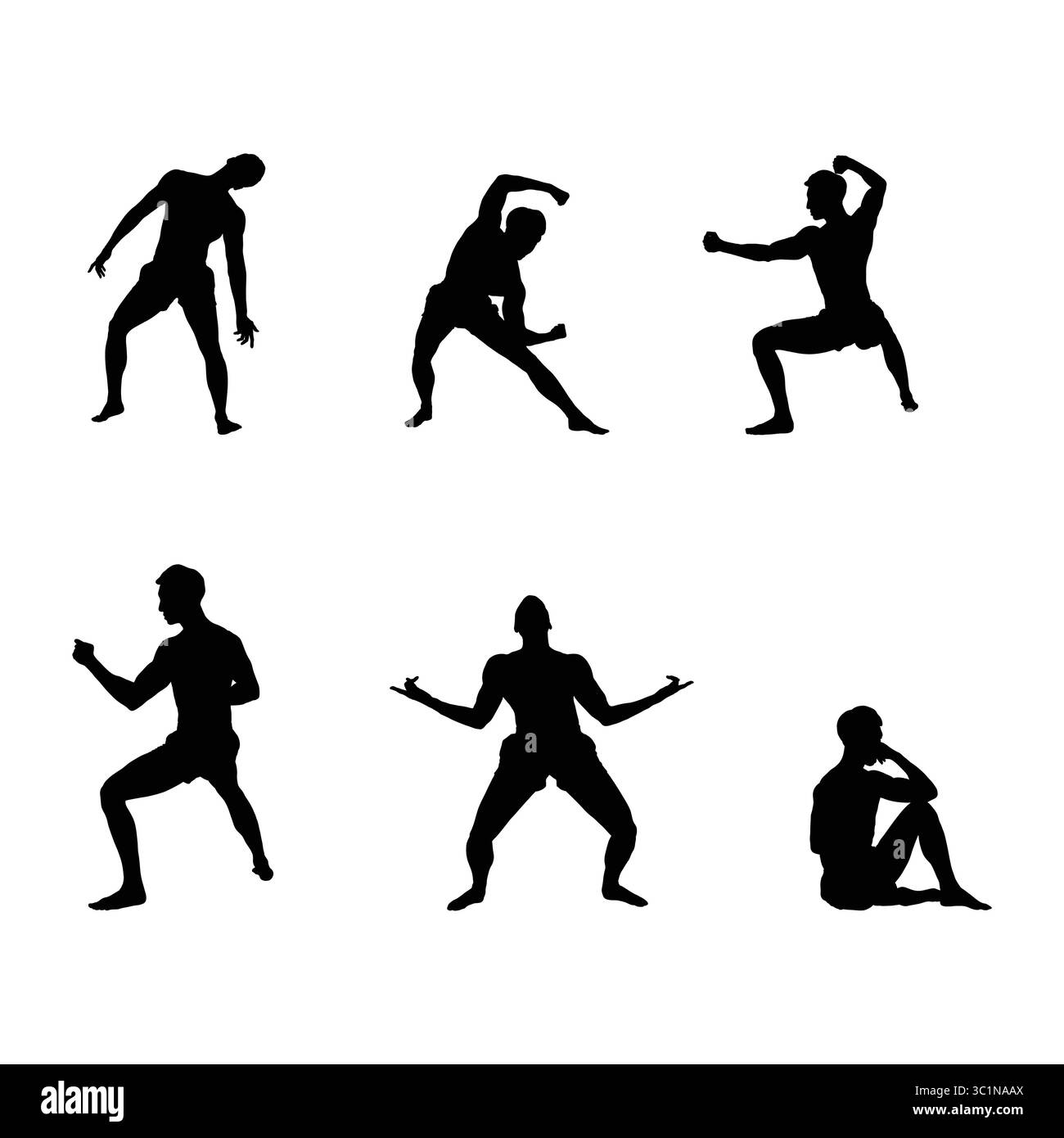 Meditation and movement Cut Out Stock Images & Pictures - Alamy