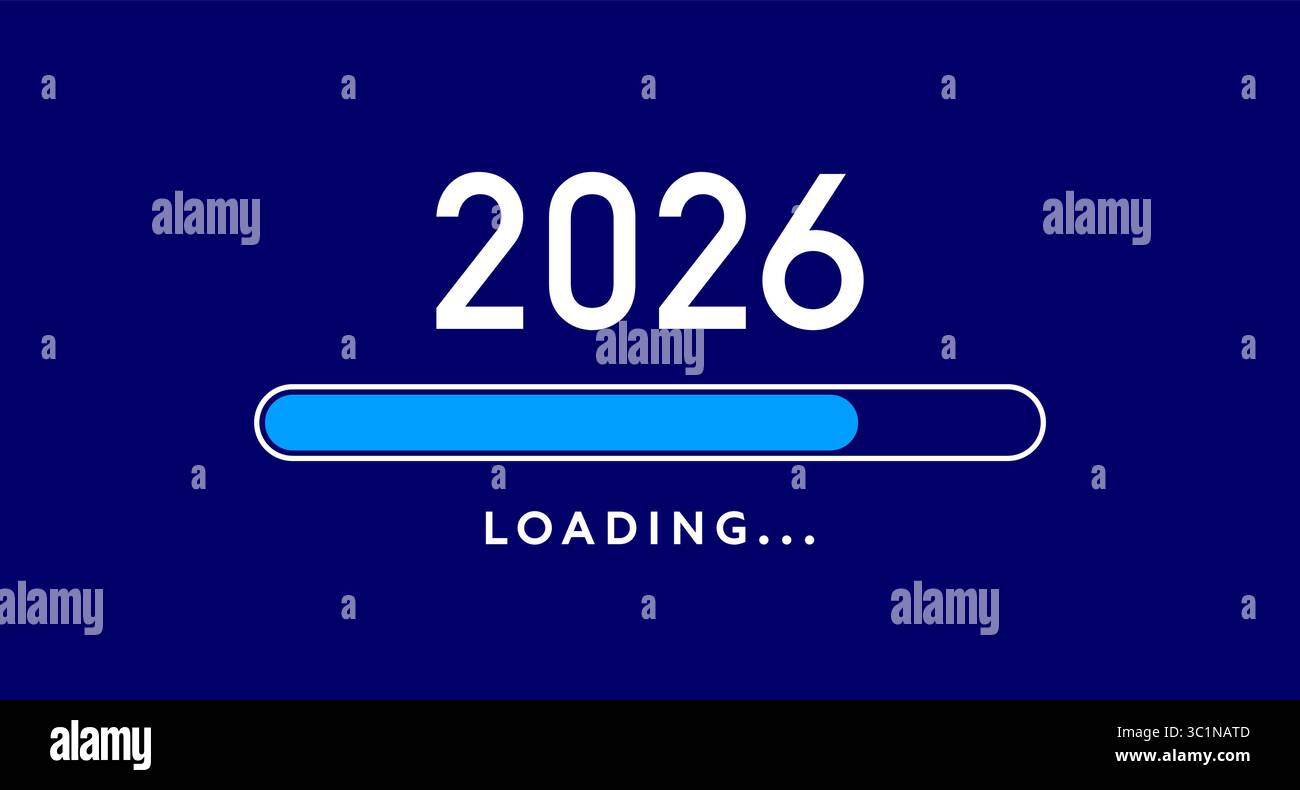 Happy new year 2026 loading hi-res stock photography and images - Alamy