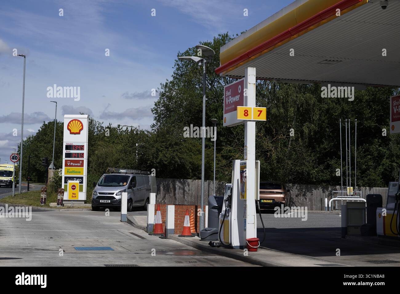 Shell garage petrol station Corporate logo signs in Barnsley, South ...