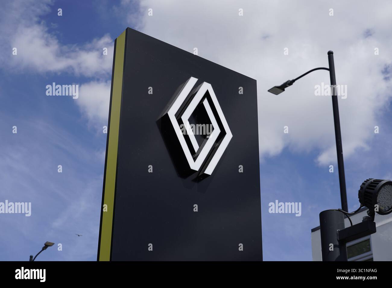 Renault cars dealership Corporate logo signs in Barnsley, South ...