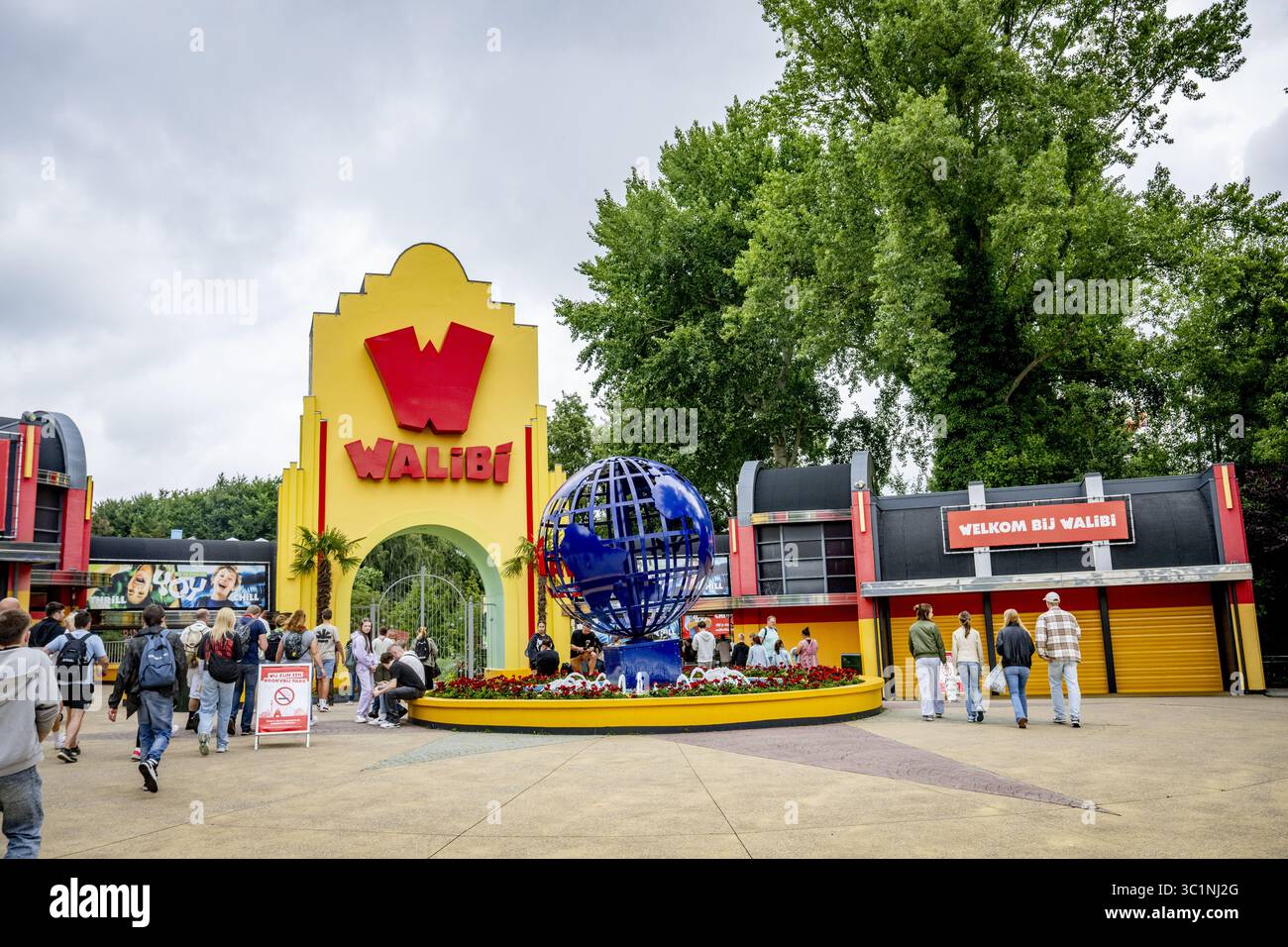 BIDDINGHUIZEN - Exterior of amusement park Walibi Holland,located in ...