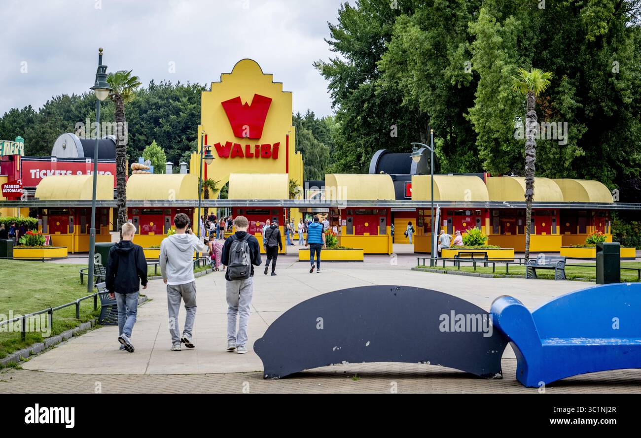 BIDDINGHUIZEN - Exterior of amusement park Walibi Holland,located in ...