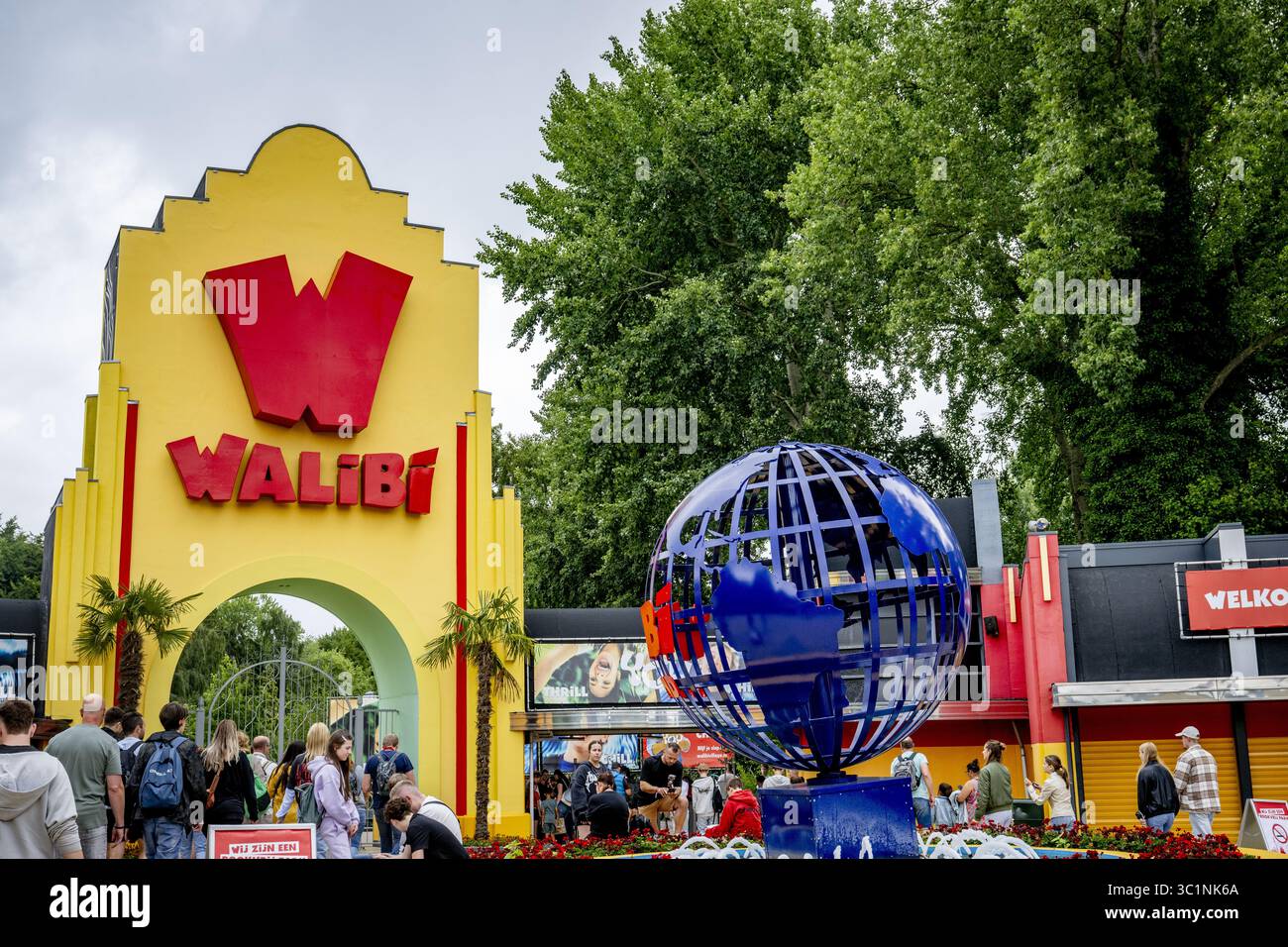 BIDDINGHUIZEN - Exterior of amusement park Walibi Holland,located in ...