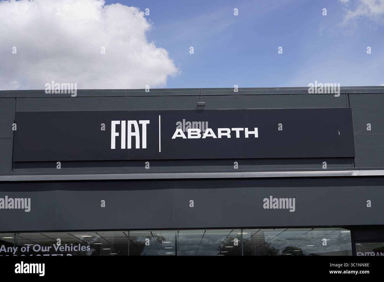 Abarth Fiat cars dealership Corporate logo signs in Wakefield, South ...