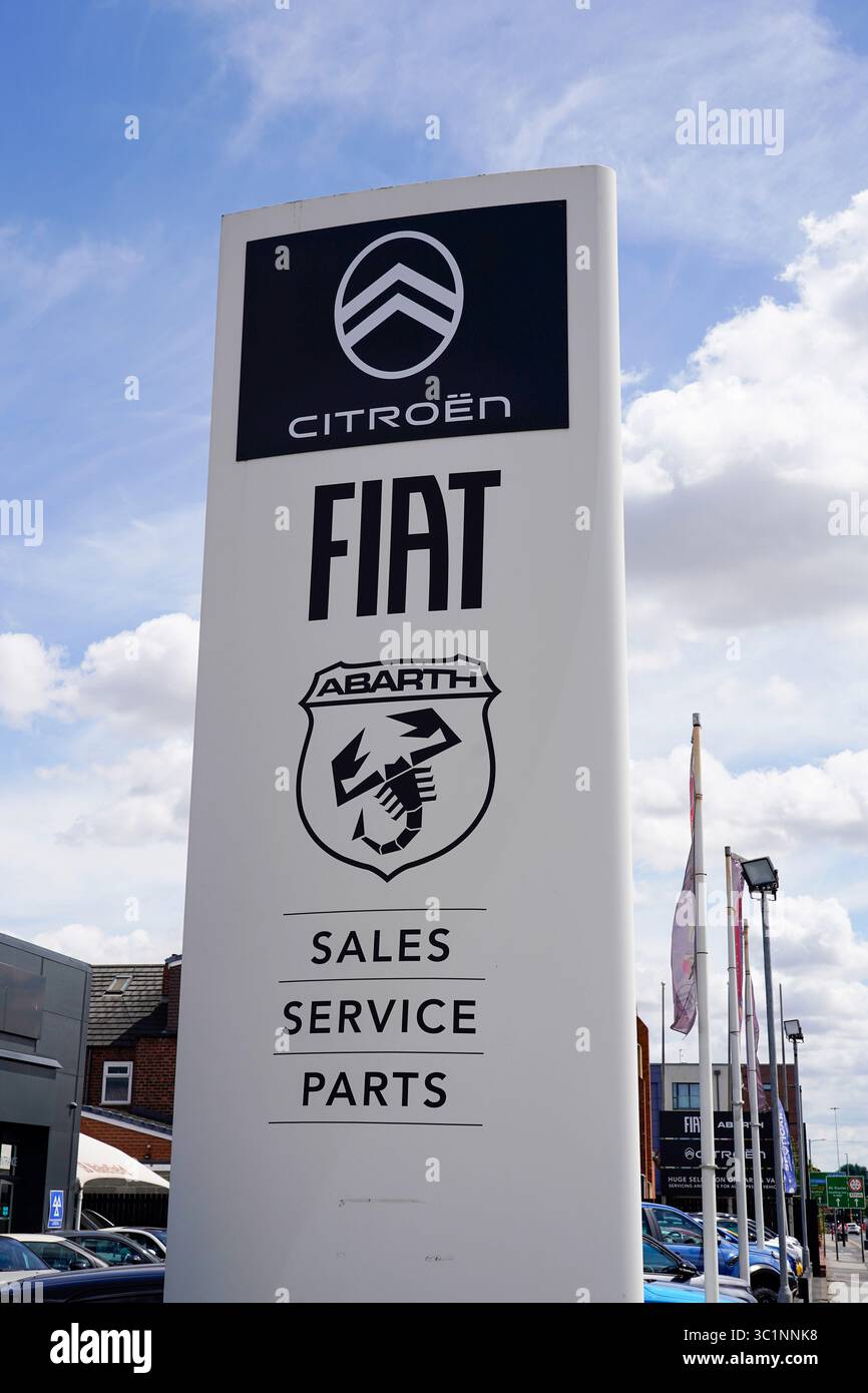 Citroen Abarth Fiat cars dealership Corporate logo signs in Wakefield ...
