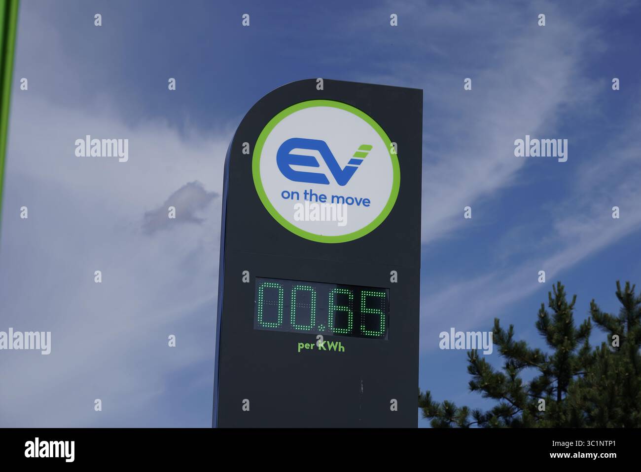 BP petrol station diesel spa EV electric charging point On The Move ...