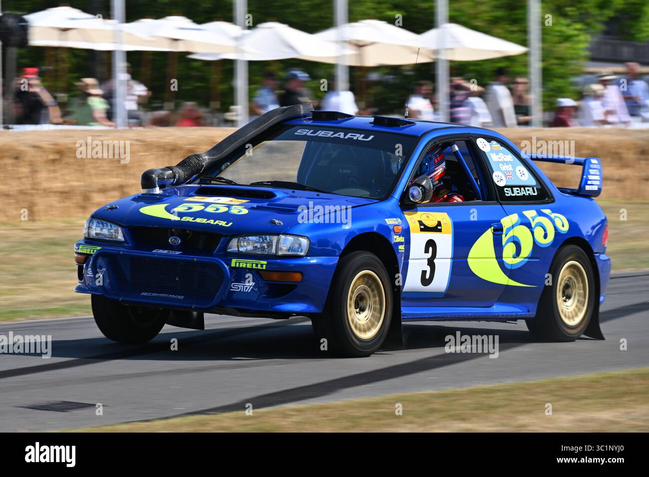 Max Girardo, Peter MacAlpine, Marcus Willis, Subaru Impreza WRC Safari ...