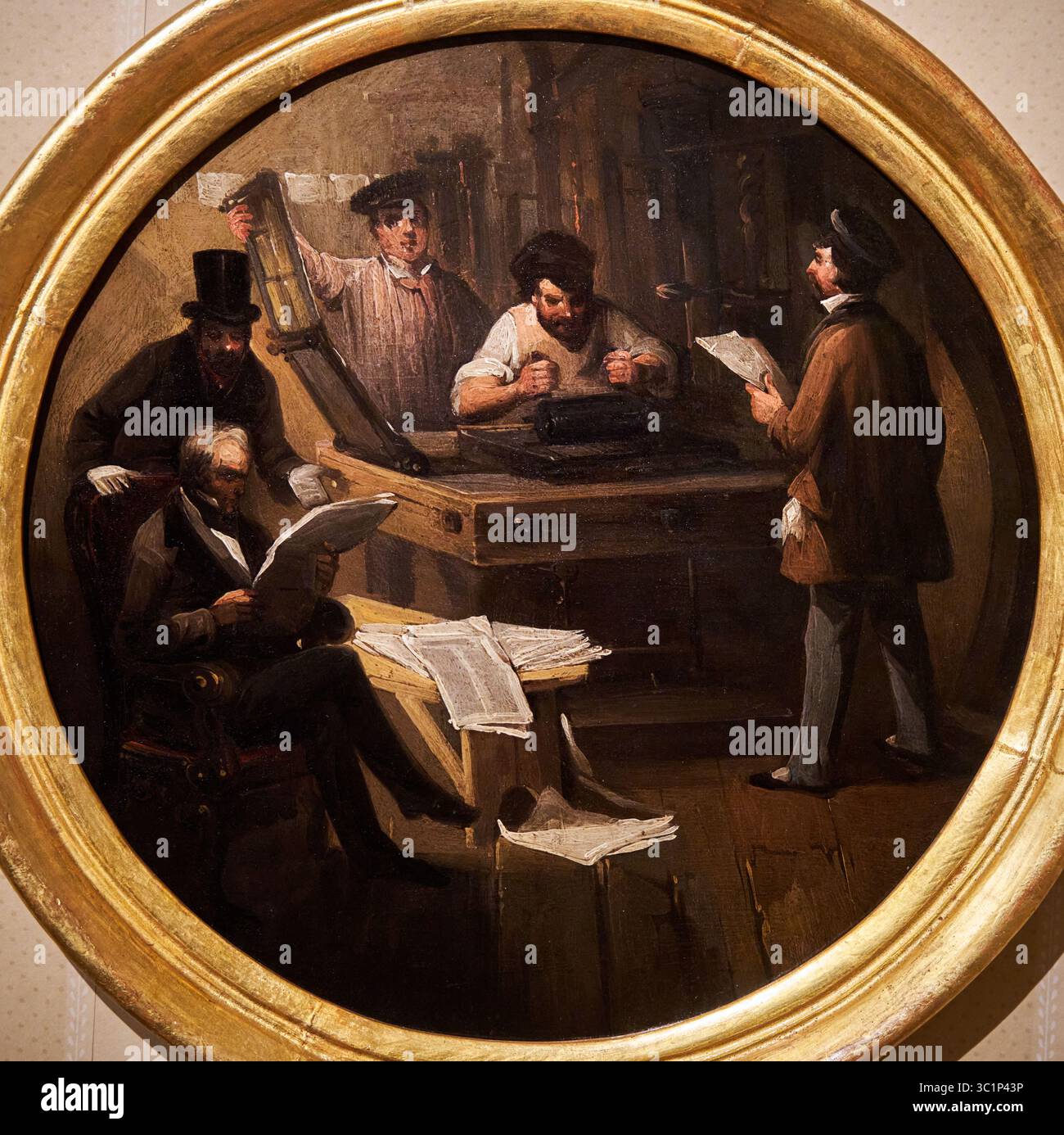 El primer ejemplar, The First Copy, 1840-1845, LEONARDO ALENZA, Museo ...