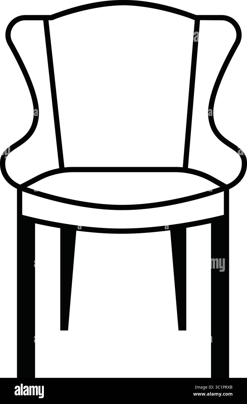 Elegant dining table set Stock Vector Images - Alamy