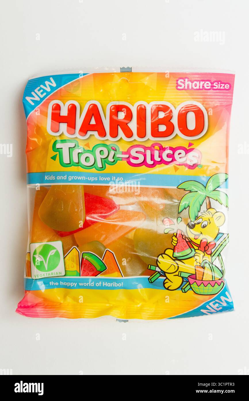 London, United Kingdom, July 21st 2025 :- A View Of A Packet Of Haribo ...