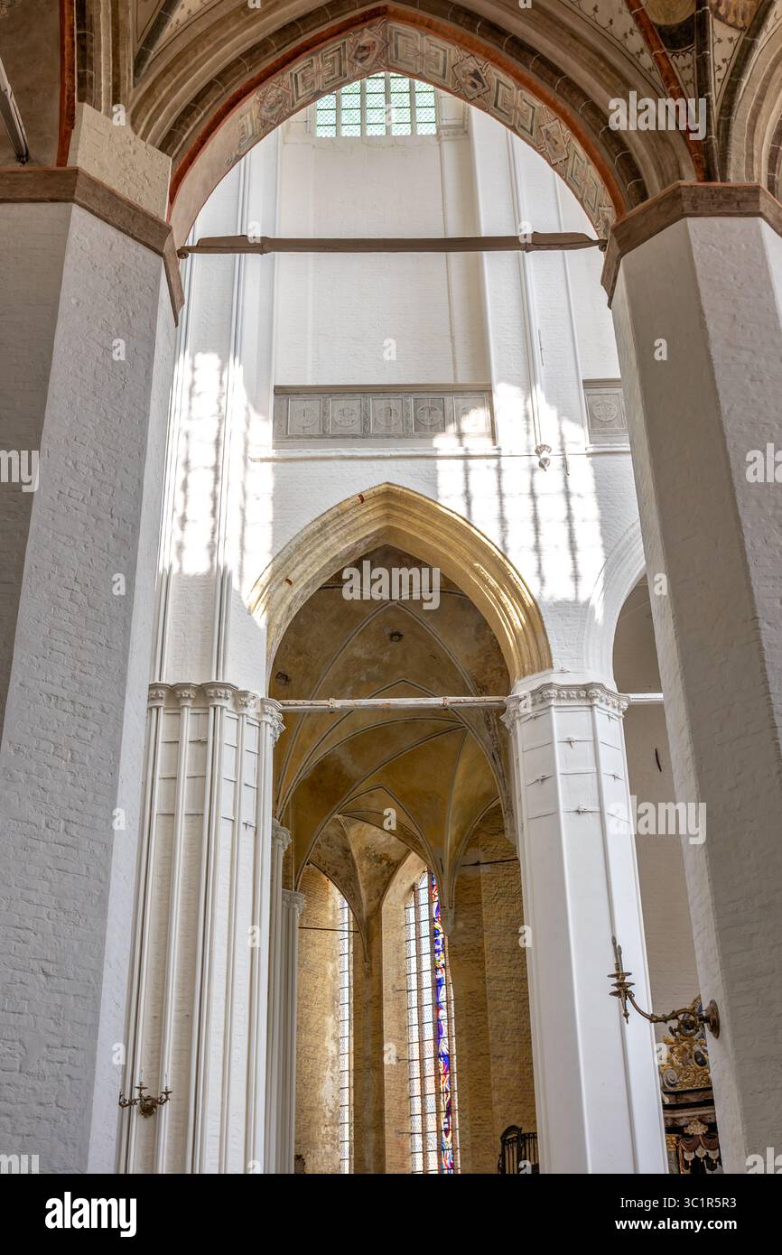 Gothic passage. High vaults. Sacred architecture Stock Photo - Alamy