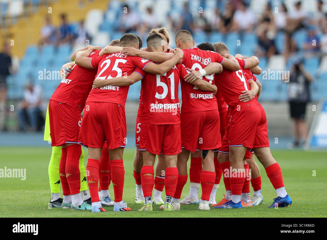 Players of Wisla Krakow seen during the Betclic 1 Polish League 2025/ ...