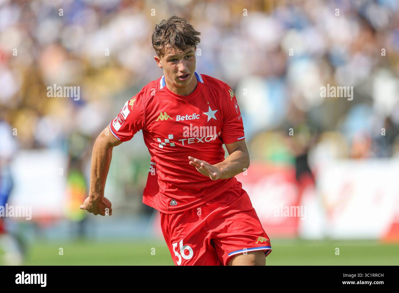 Filip Baniowski of Wisla Krakow seen in action during the Betclic 1 ...