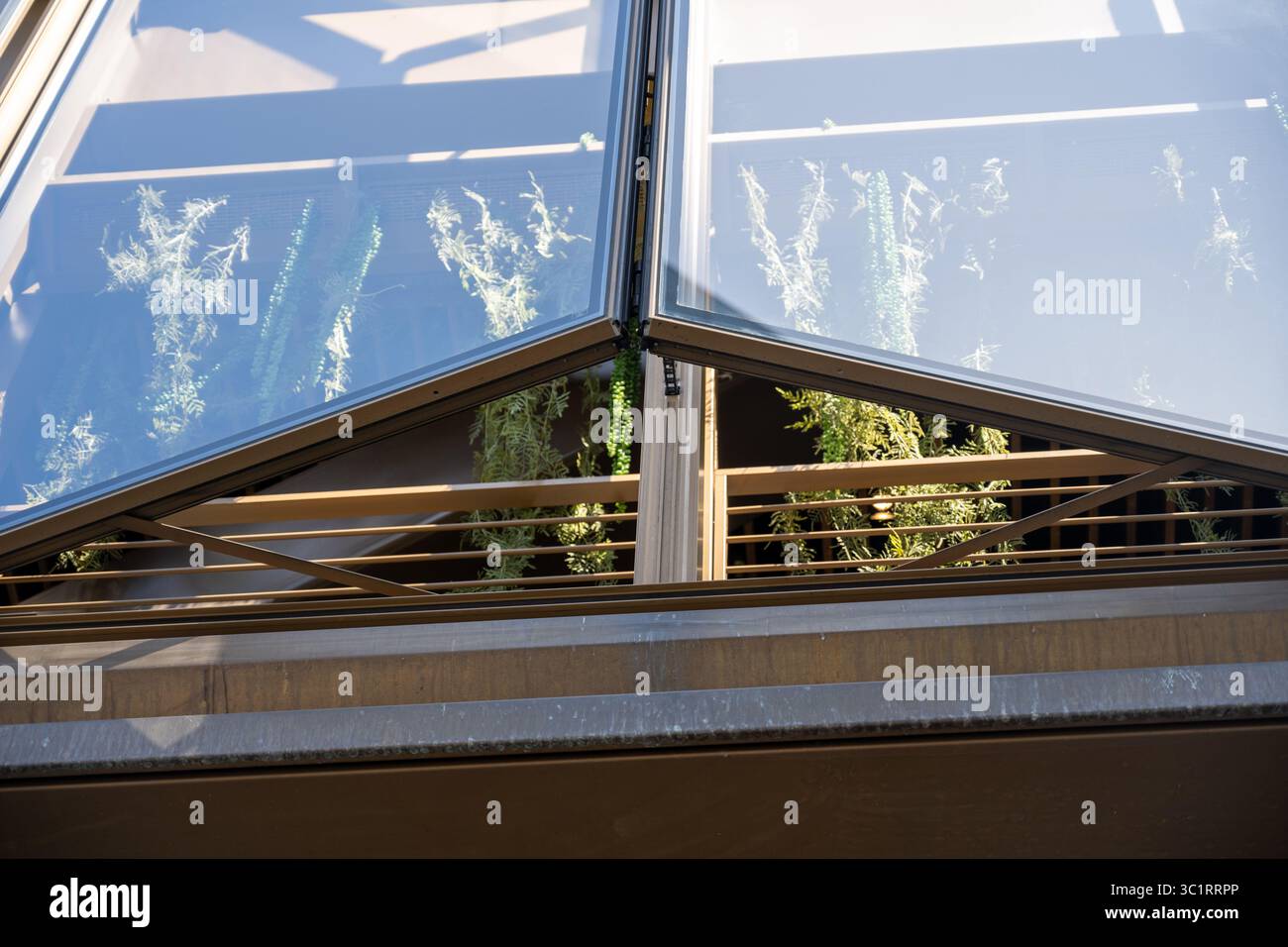 USA. 20th Aug, 2024. Close-up of modern building facade at 1515 Third ...
