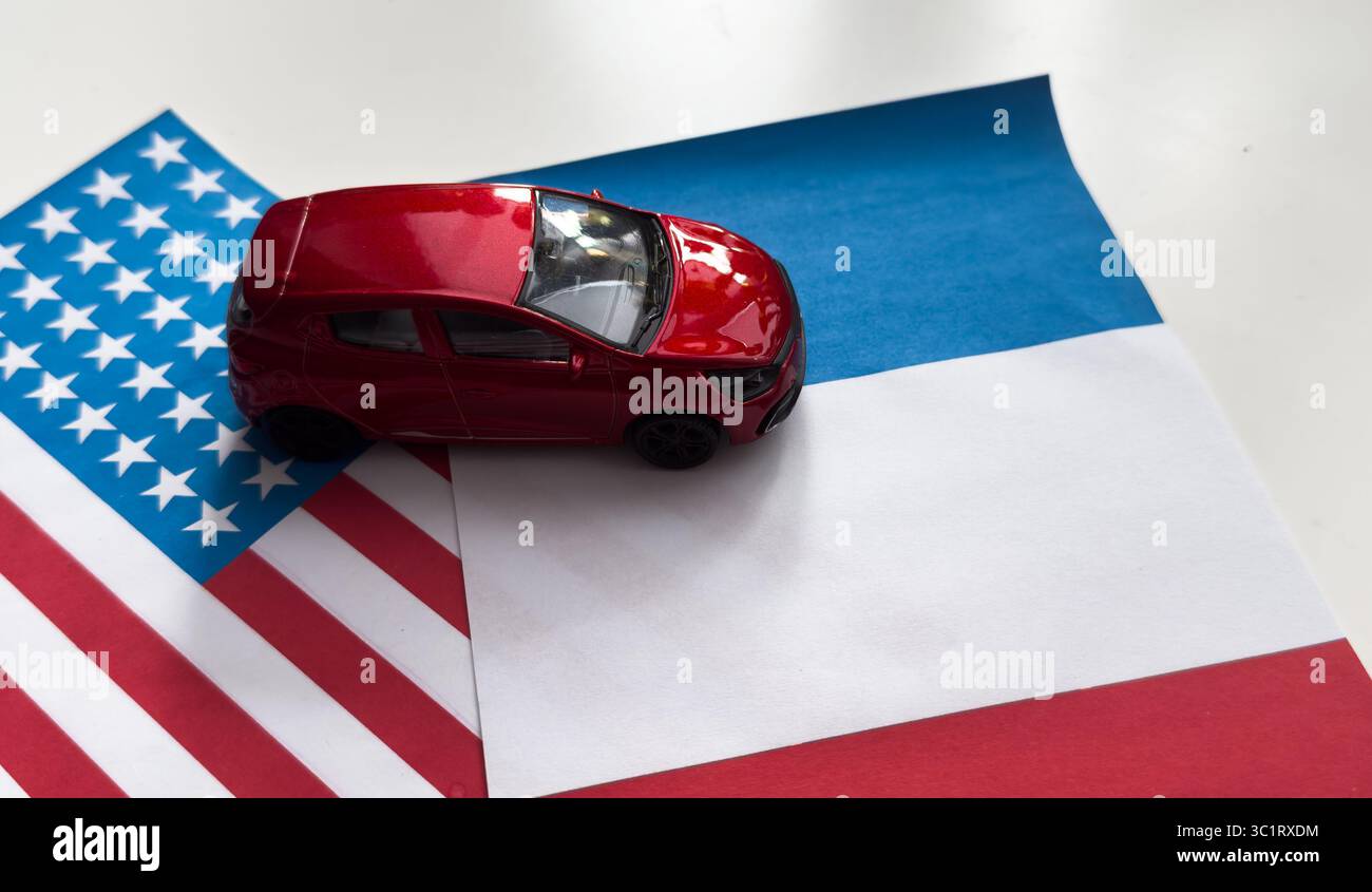 Usa flag wooden toy hi-res stock photography and images - Alamy