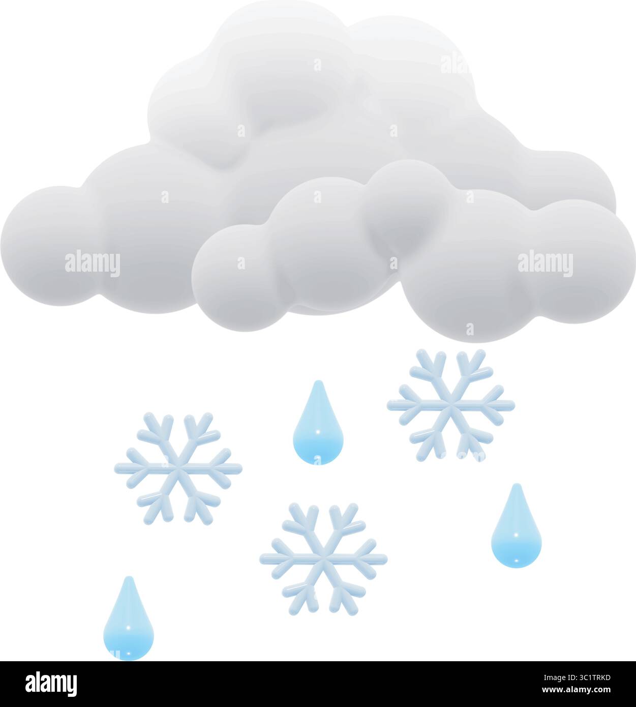 3d mixed precipitation hi-res stock photography and images - Alamy