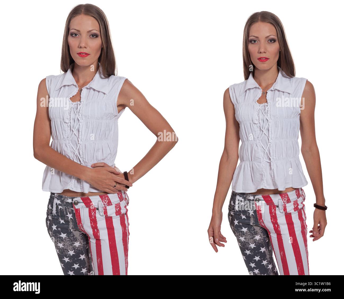 Model poses in design Cut Out Stock Images & Pictures - Alamy