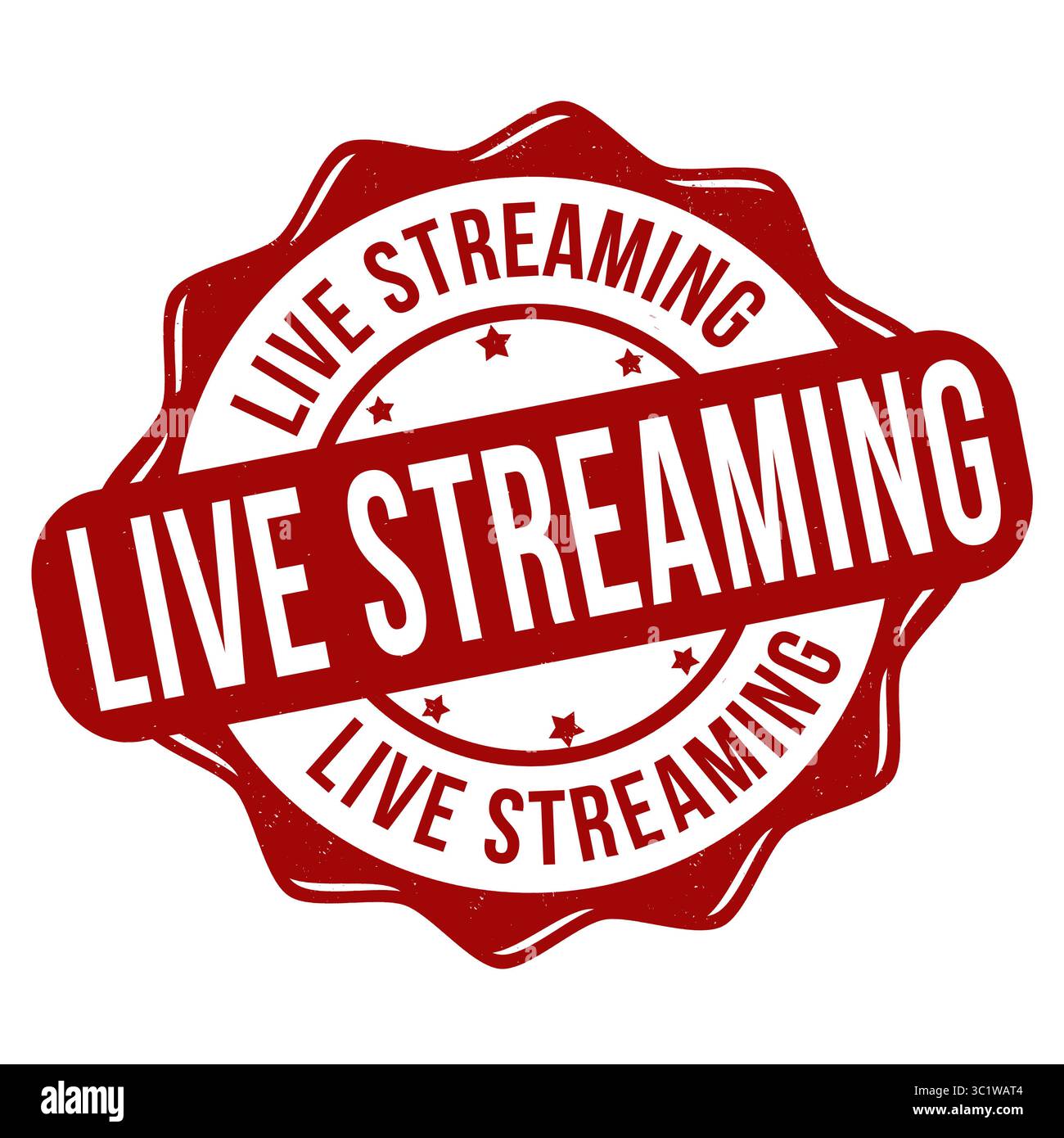 Icon live streaming vector Cut Out Stock Images & Pictures - Alamy
