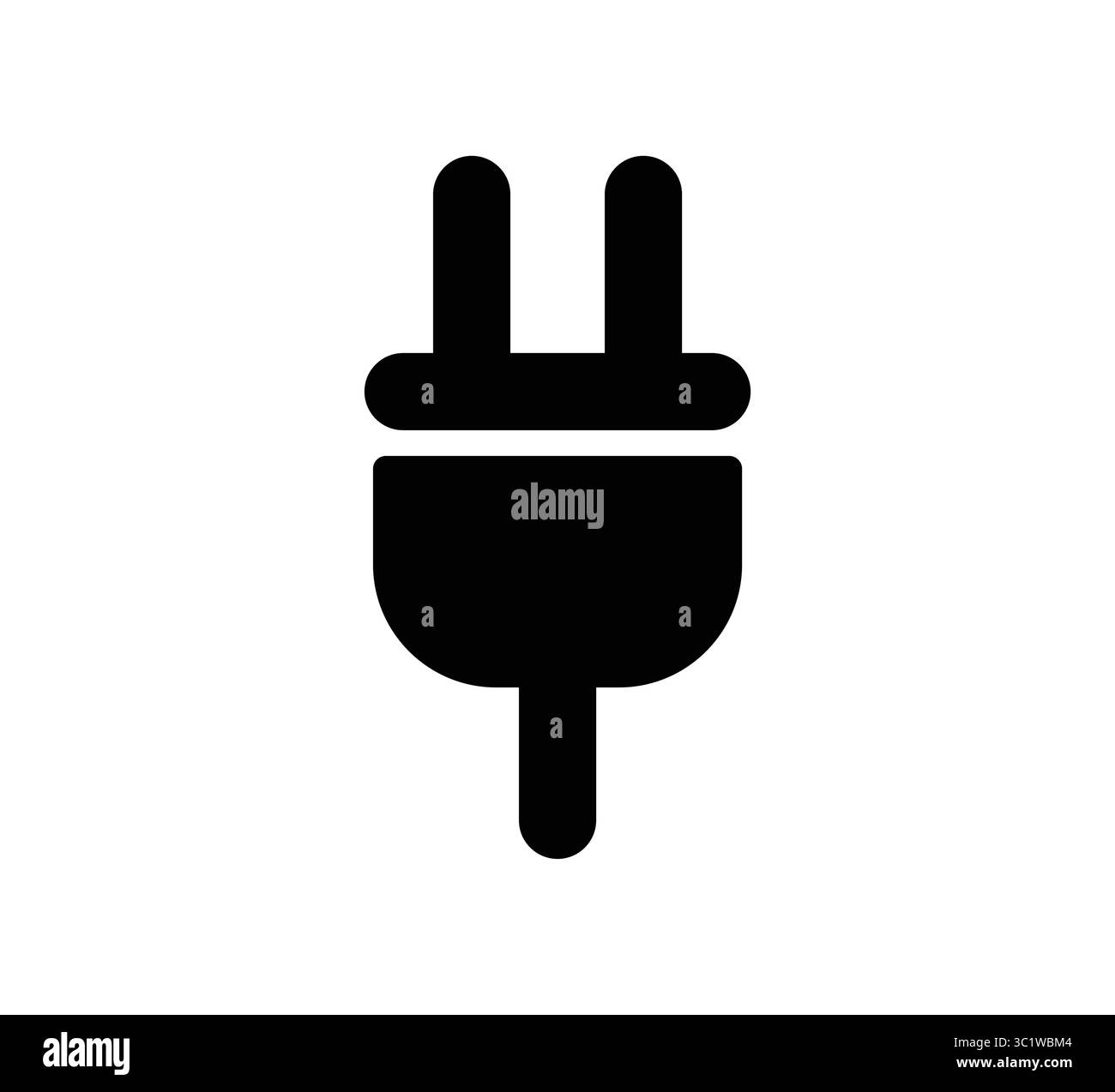 Plug icon for utility design Black and White Stock Photos & Images - Alamy