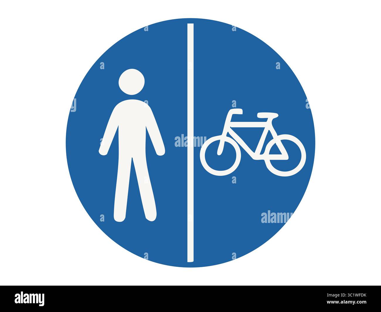 Separated bicycle lane Stock Vector Images - Alamy