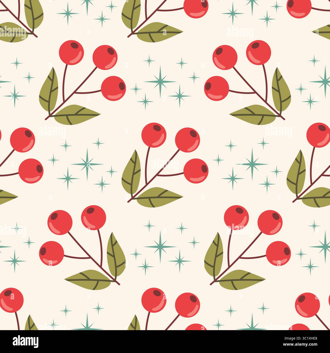 Red berries fresh winter Stock Vector Images - Alamy