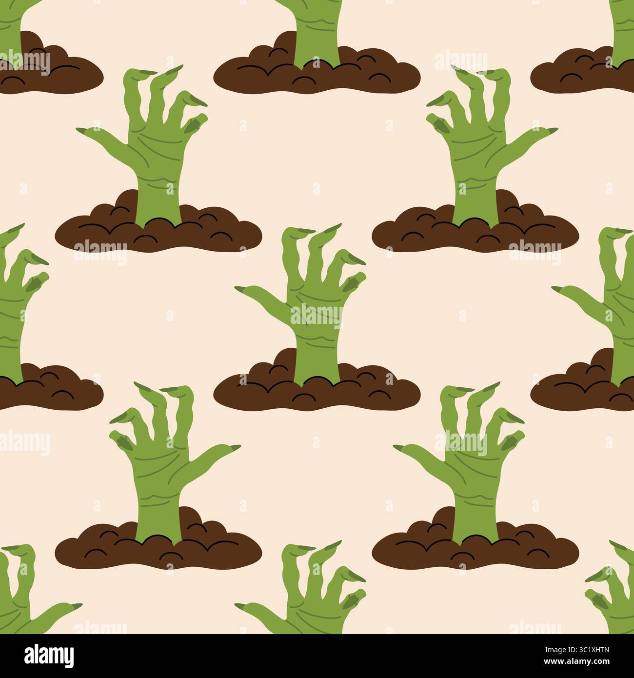 Halloween zombie hands in Stock Vector Images - Alamy