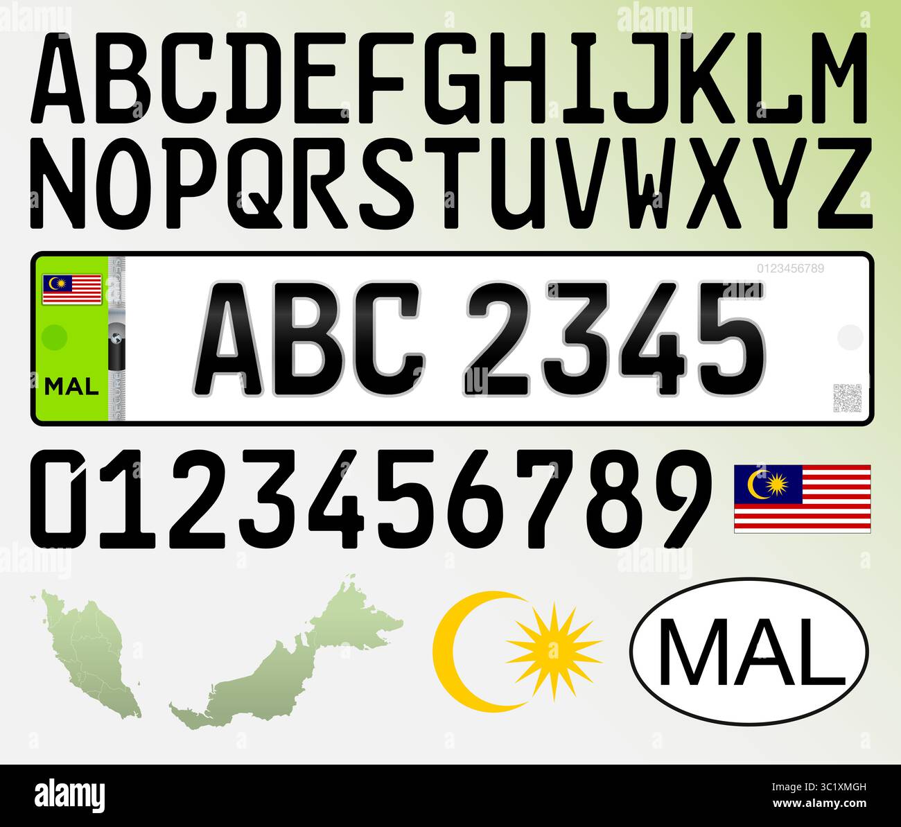 Malaysia lettering flag map hi-res stock photography and images - Alamy