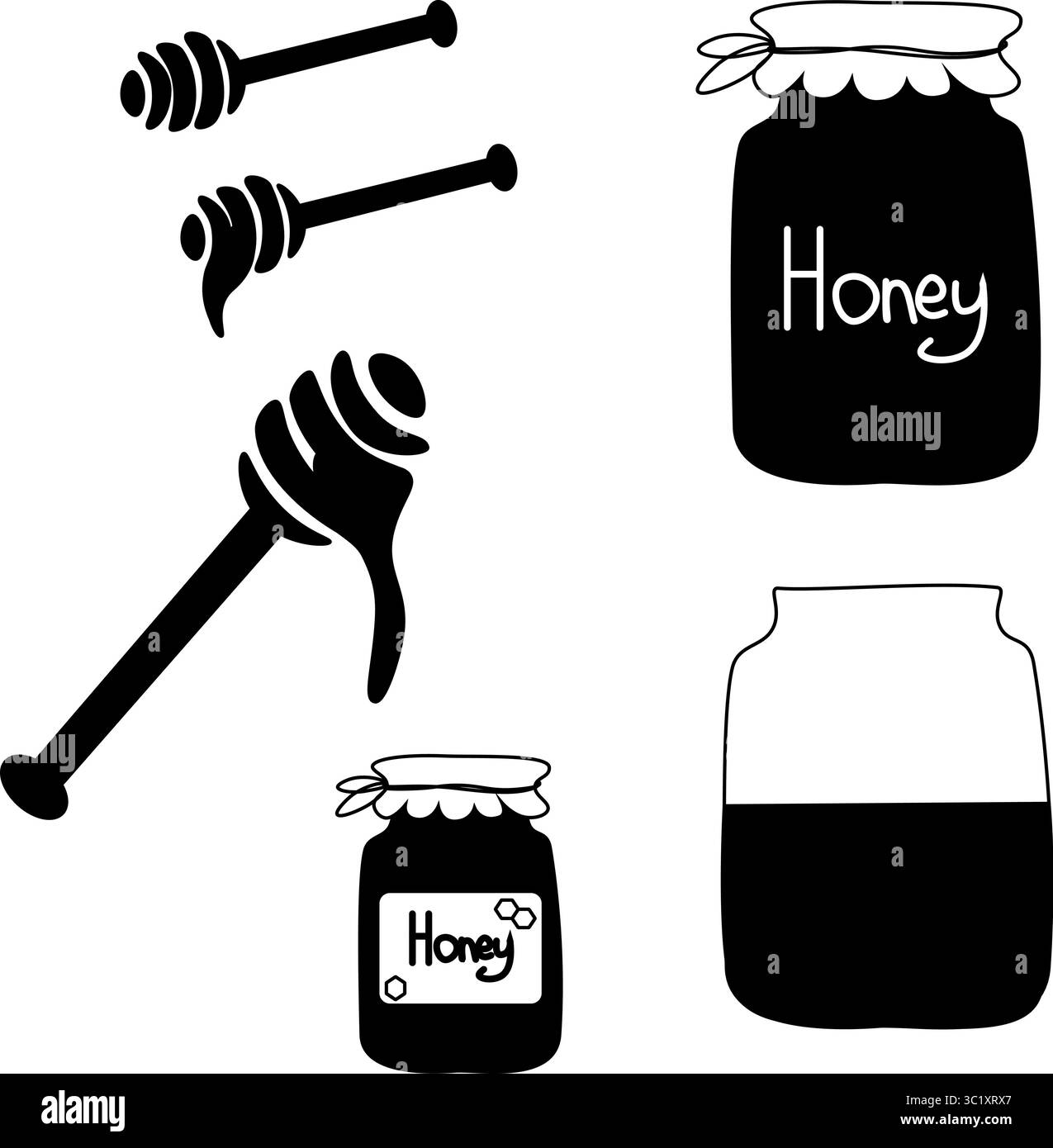 Set isolated realistic jar Stock Vector Images - Alamy