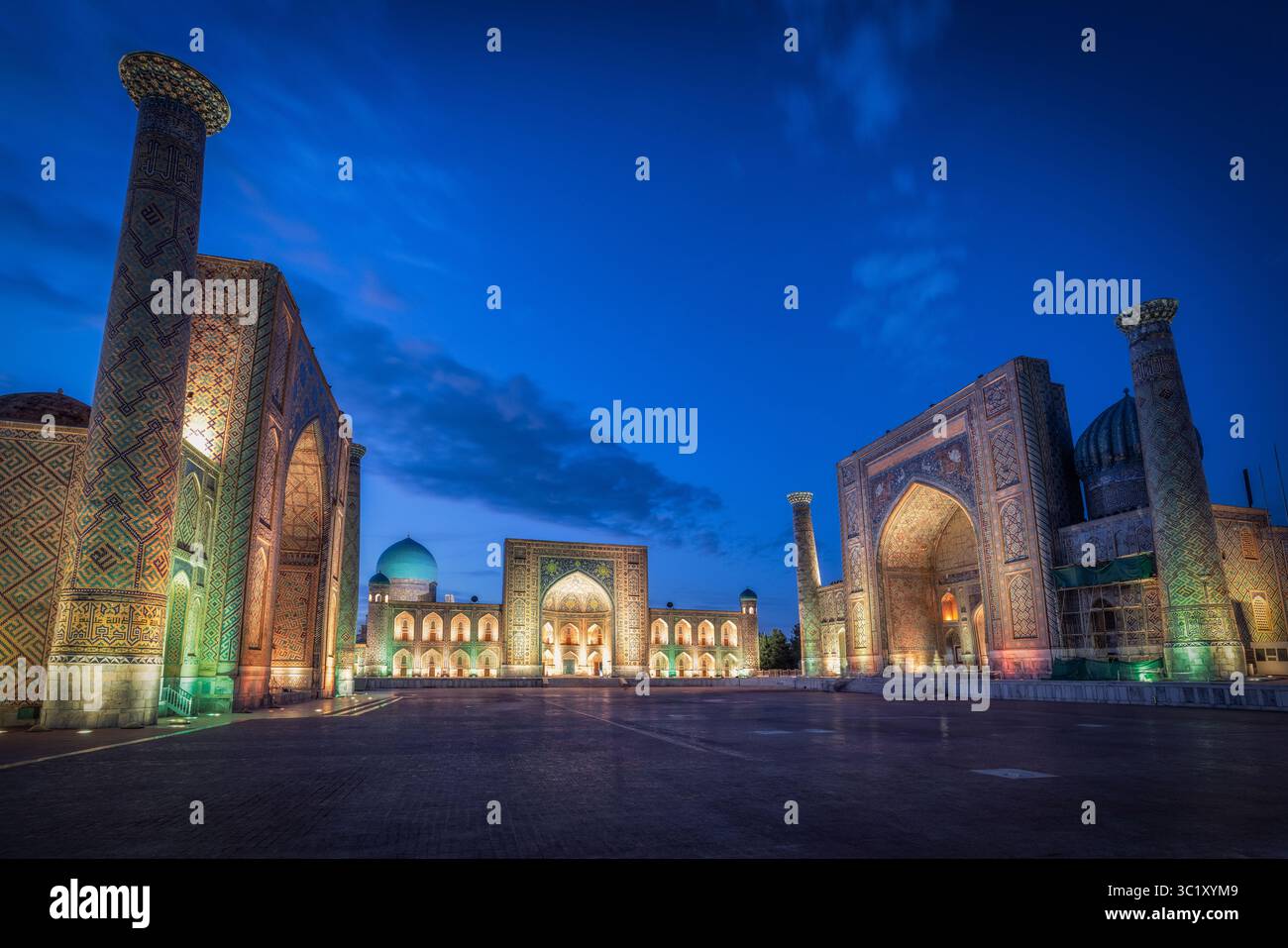 Samarkand, Uzbekistan - 05 May 2024: View of Registan Square's ...