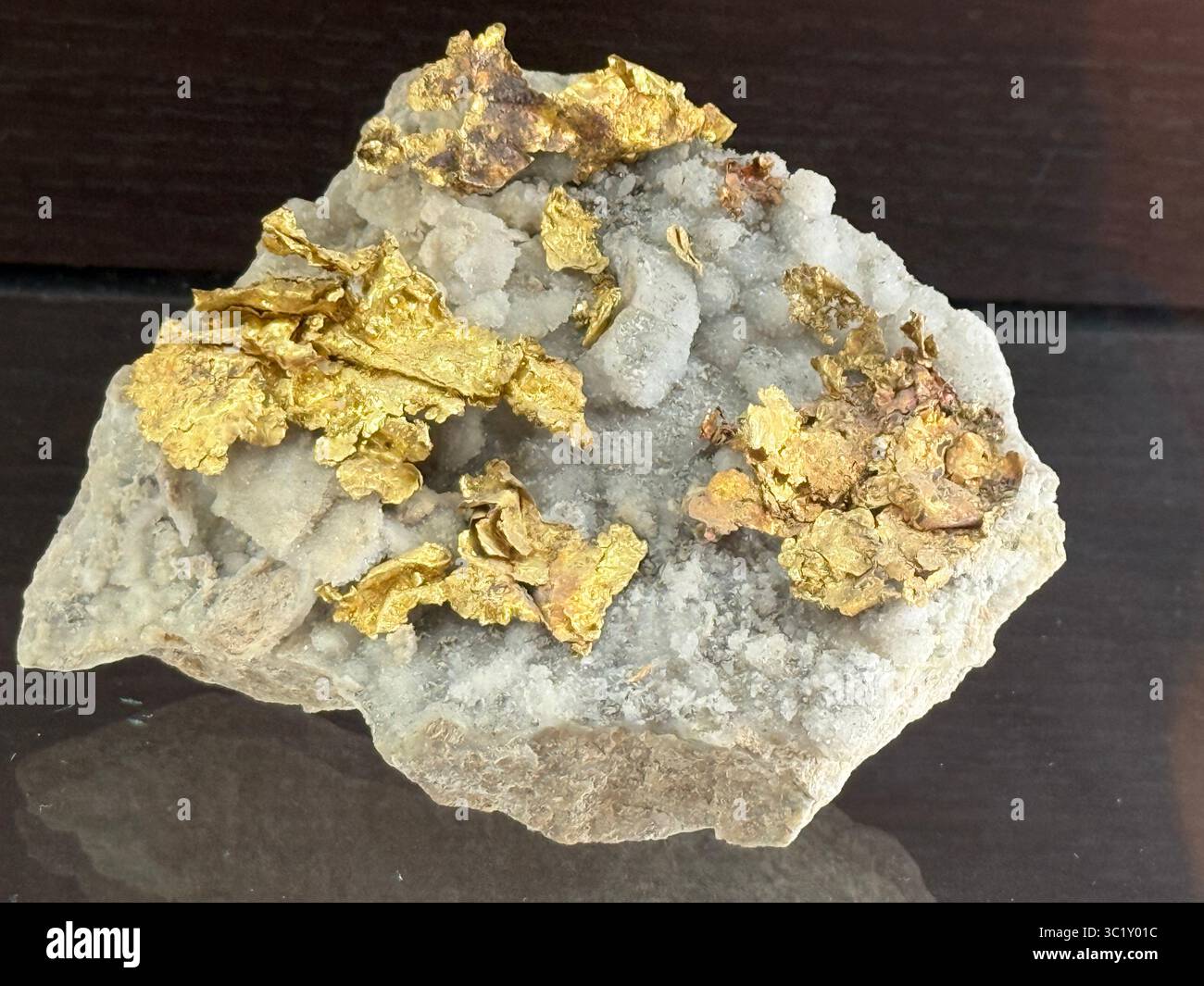 Minerals in gold museum hi-res stock photography and images - Alamy