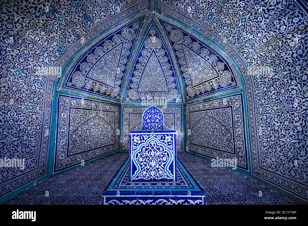 Khiva, Uzbekistan - 05 October 2024: View of Pahlavan Mahmoud Mausoleum ...