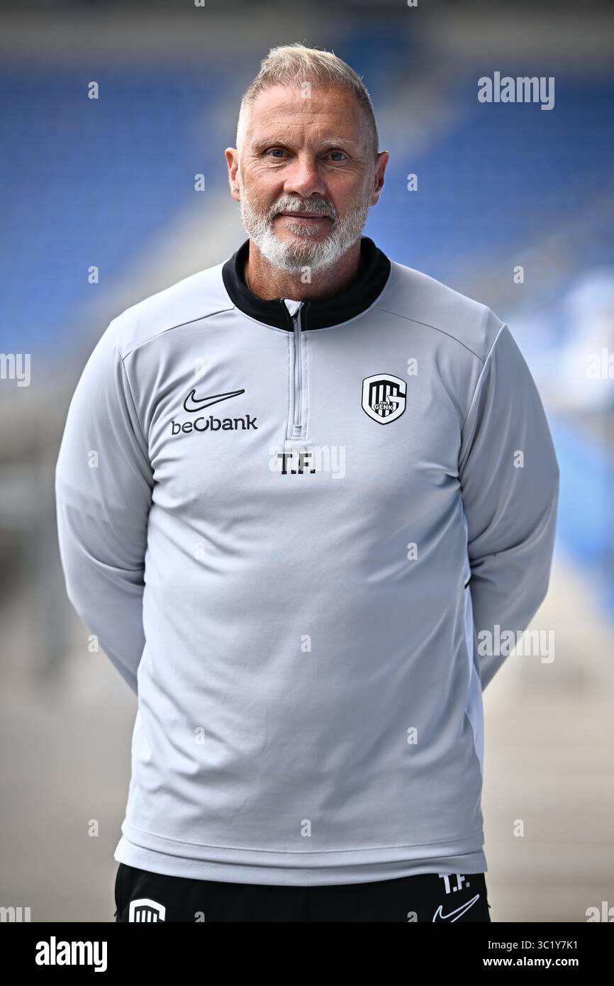 Genk's head coach Thorsten Fink poses for a portrait picture at the ...