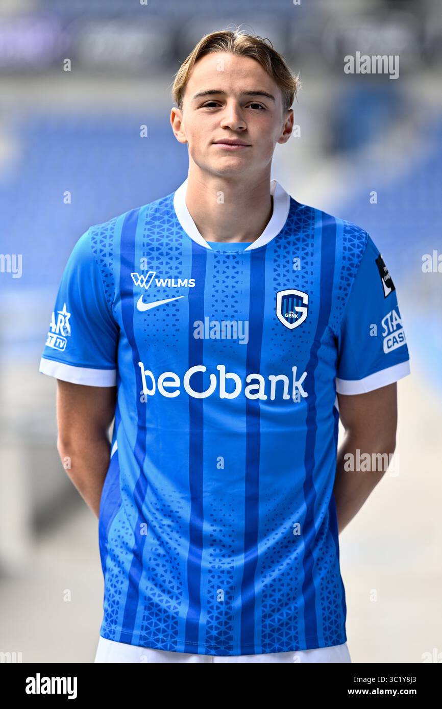 Genk, Belgium. 23rd July, 2025. Genk's Matte Smets poses for a portrait ...