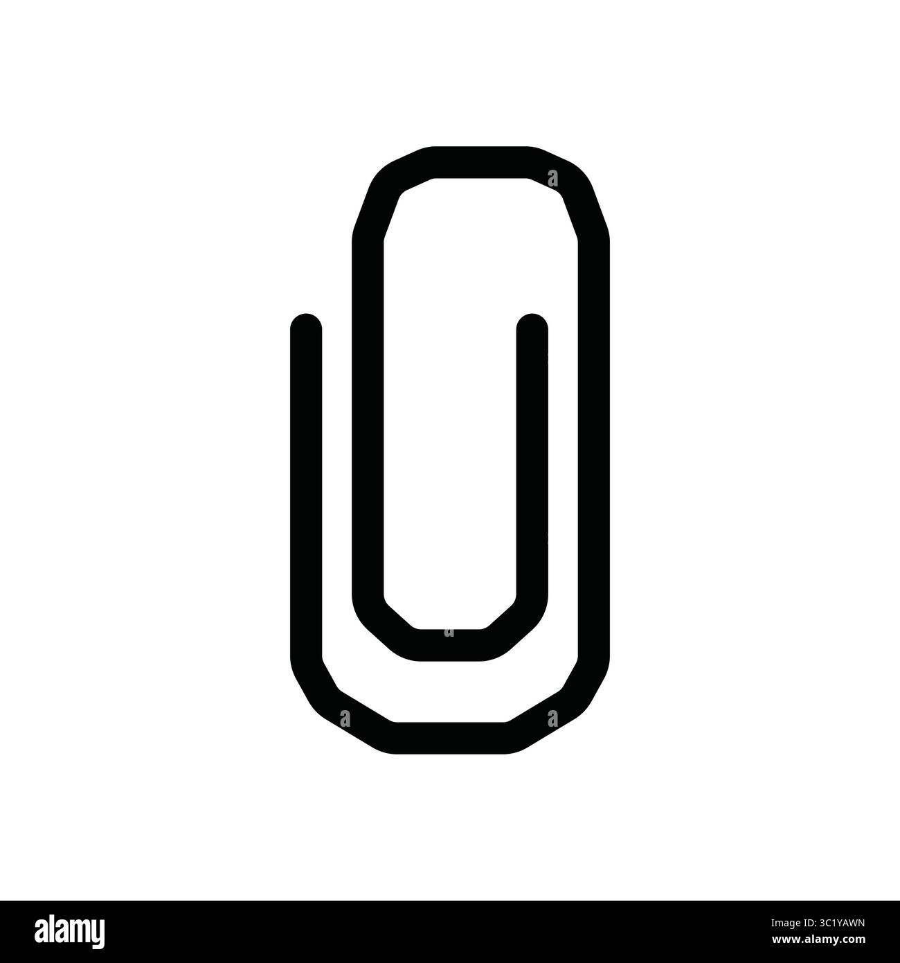 Paperclip outline hi-res stock photography and images - Alamy