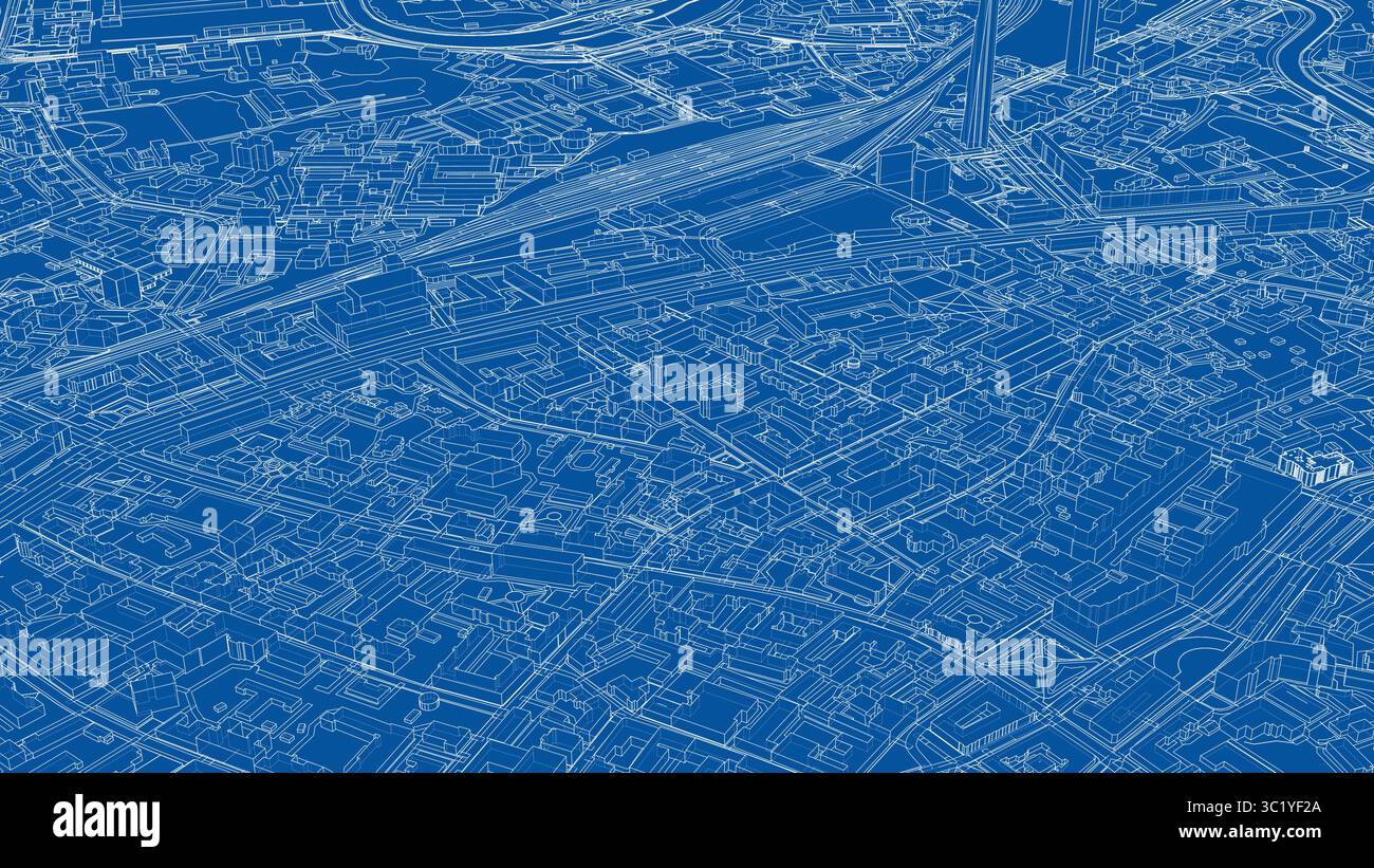 Detailed Urban Blueprint Stock Vector Image & Art - Alamy