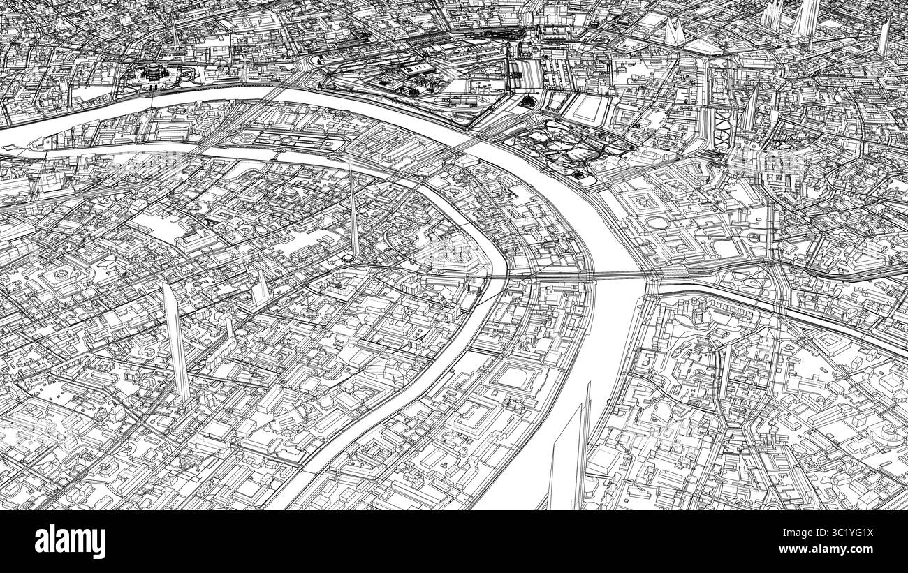 Intricate City Map Illustration Stock Vector Image & Art - Alamy