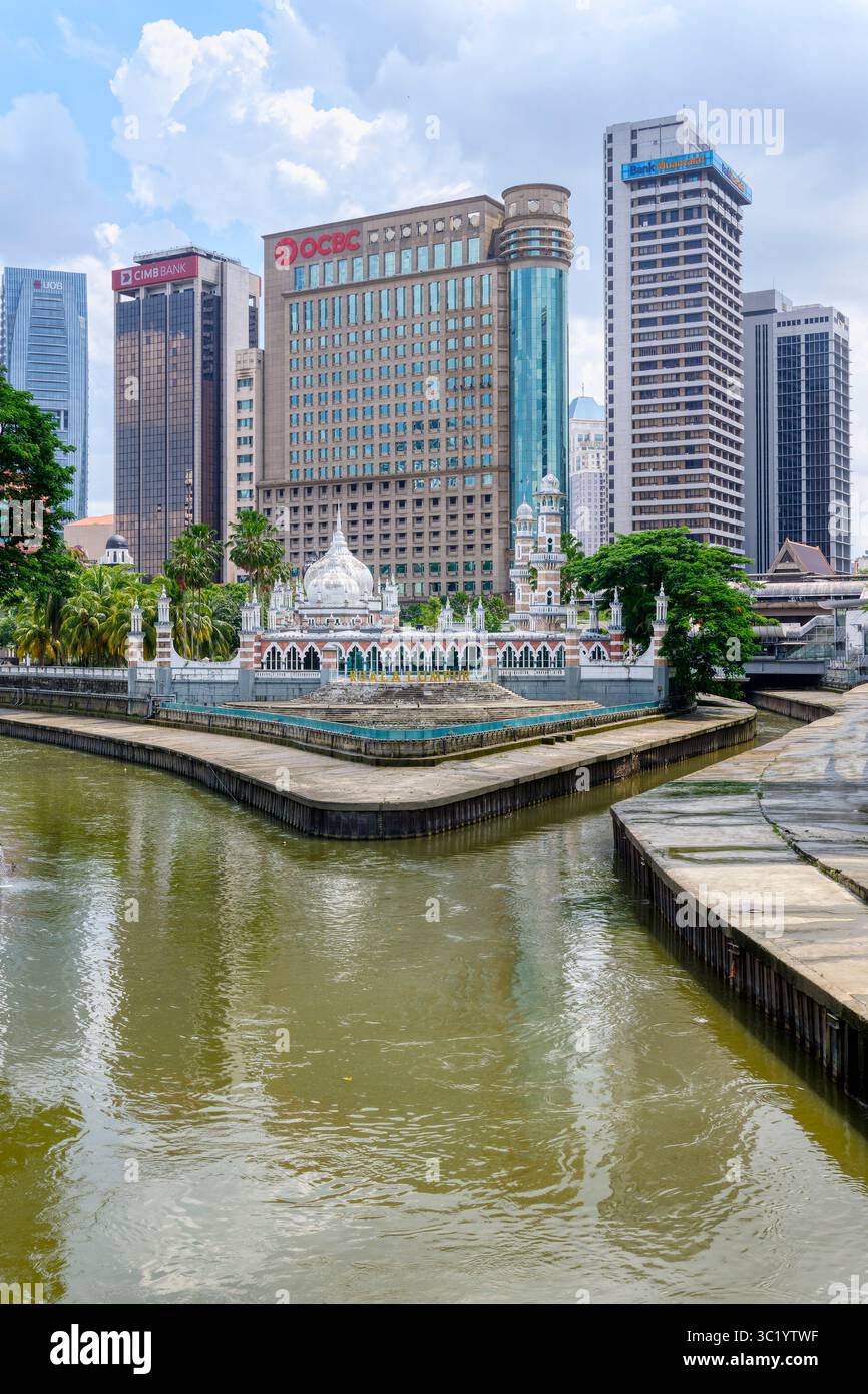 Skyscrapers along the River of Life, the rejuvenated waterfront of ...