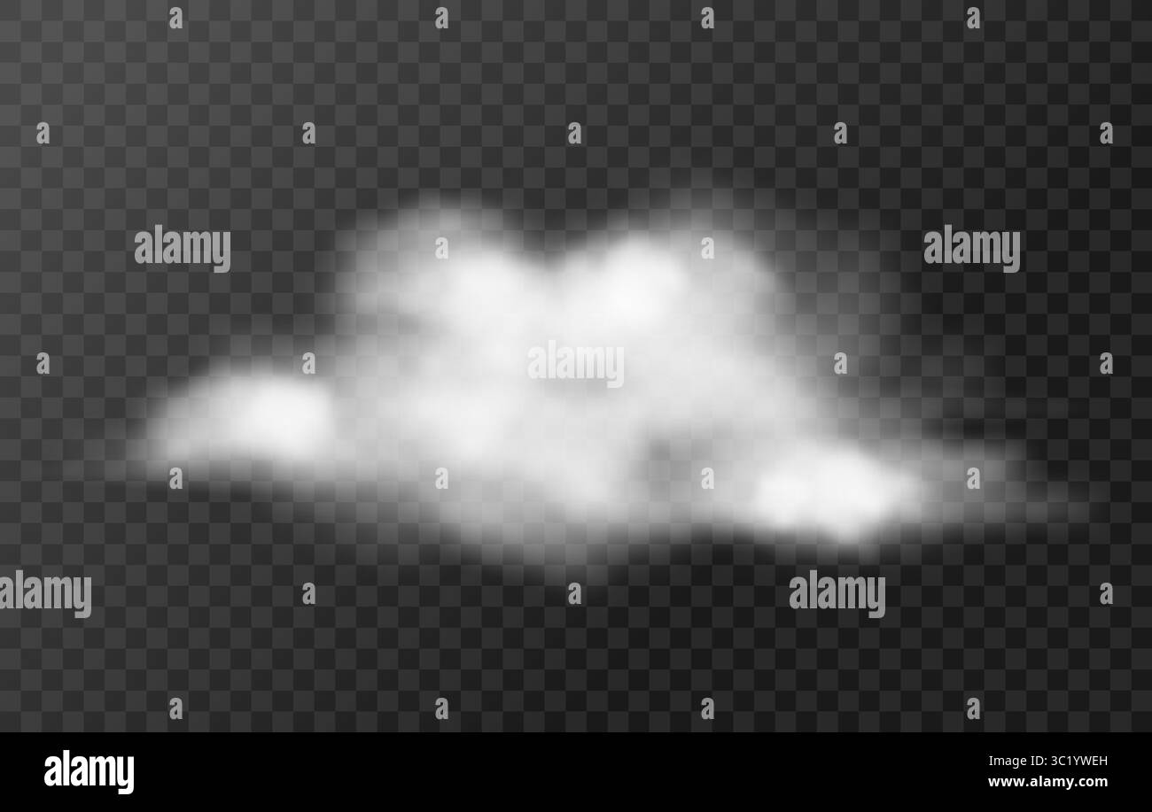 Realistic white cloud. Vector effect Stock Vector Image & Art - Alamy