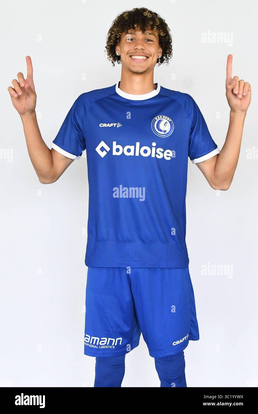 Gent, Belgium. 23rd July, 2025. Gent's Franck Surdez poses for a ...