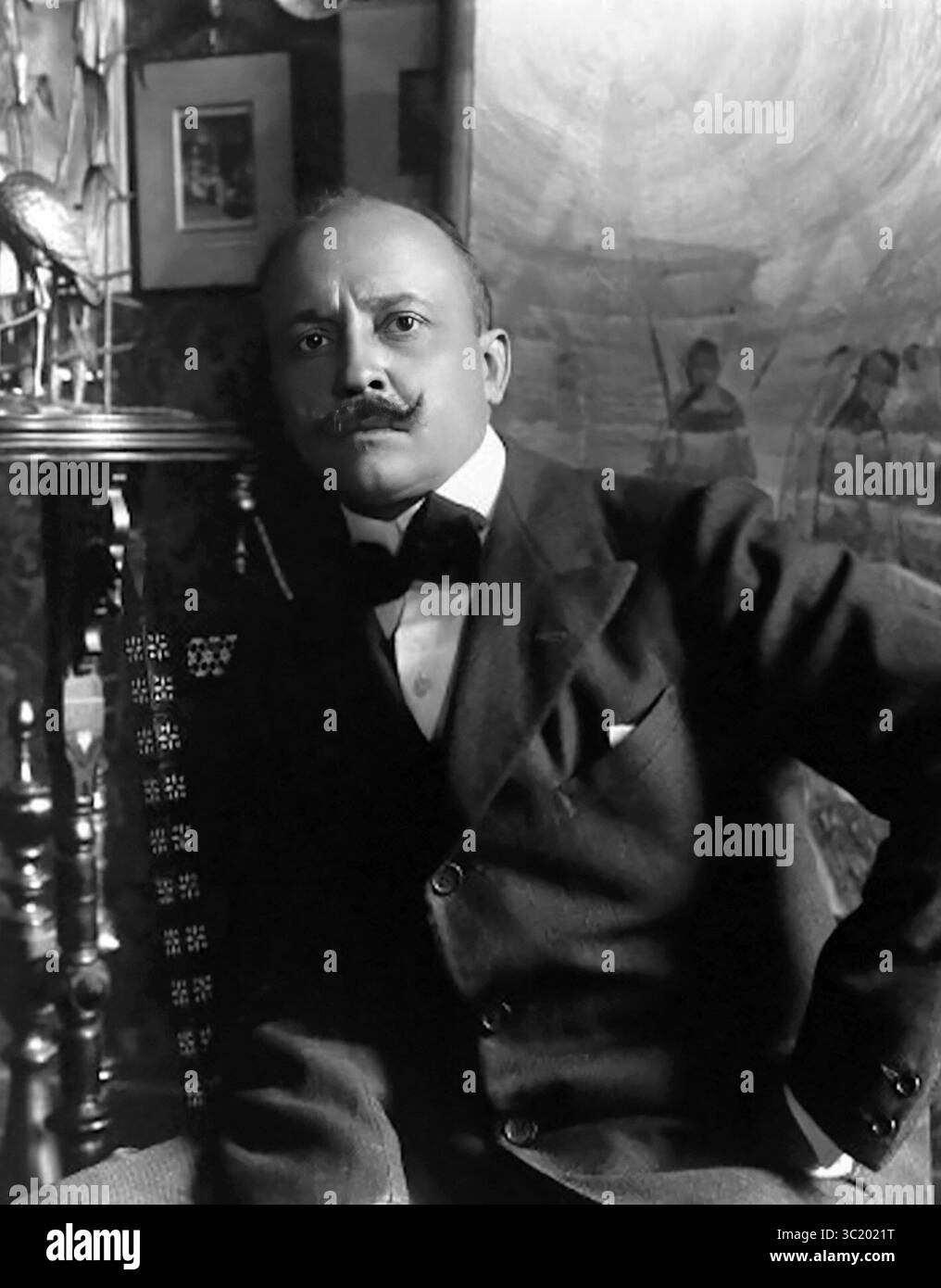 Filippo Tommaso Emilio Marinetti. Portrait of the Italian poet and ...